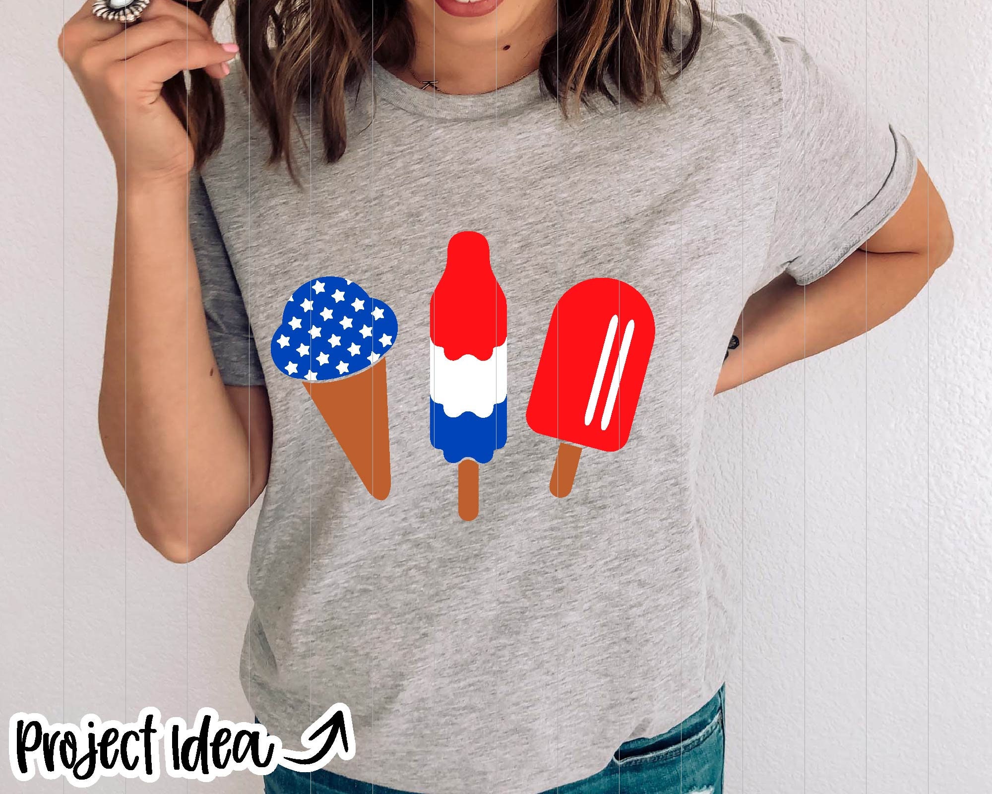 Patriotic Popsicles Digital Download Print File Cricut - Etsy
