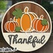 Thanksgiving Laser Sign Bundle, Round Door Hanger, Glowforge Laser File ...