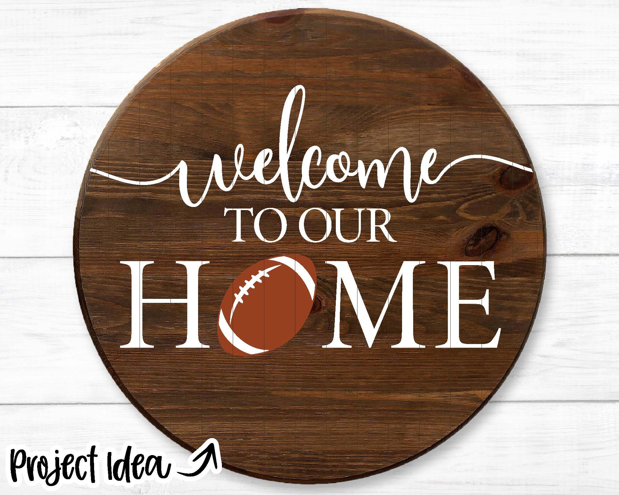 Welcome to Our Home Football Sign Digital Download Print - Etsy