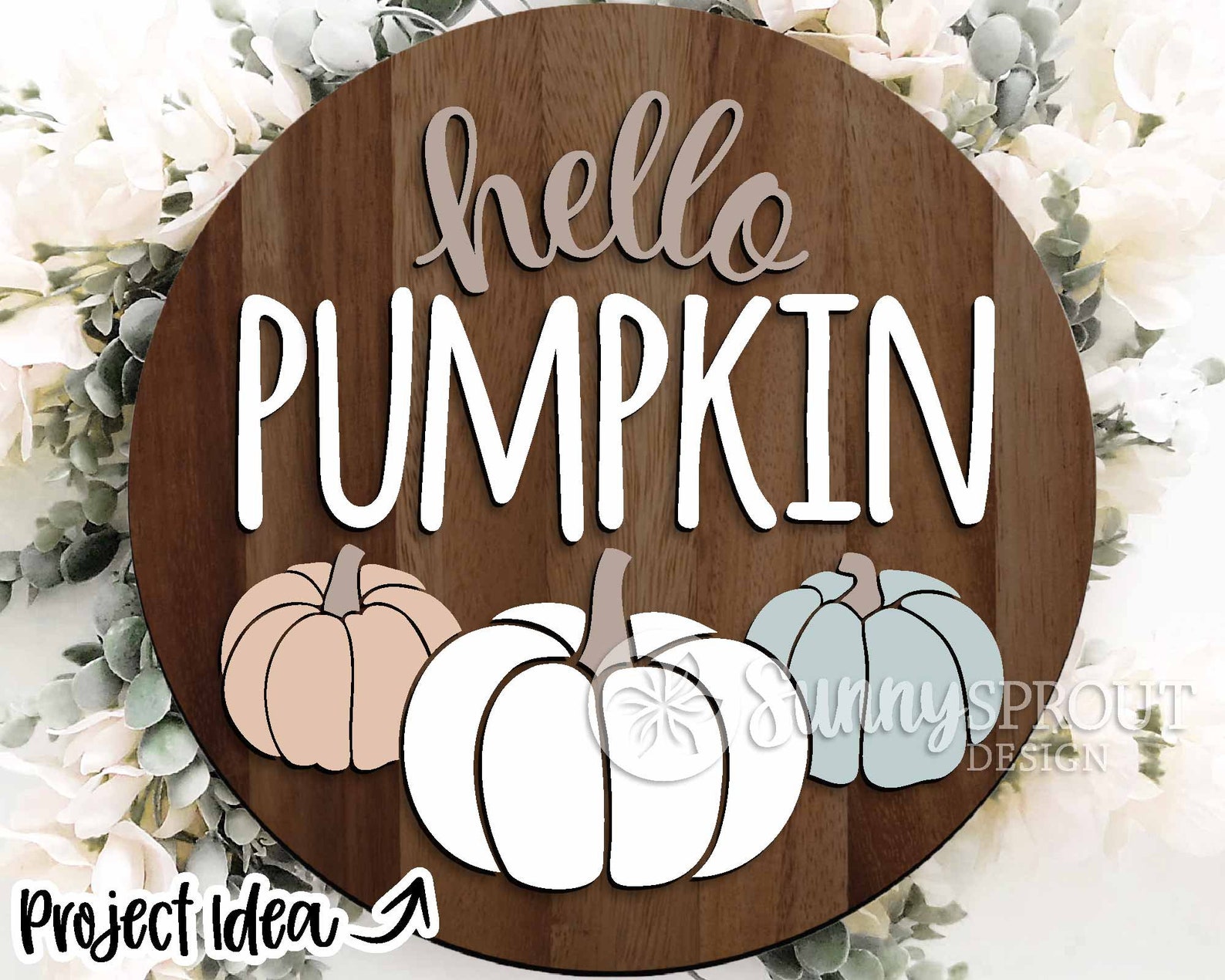 Fall Laser Sign Bundle, Digital Download, Round Door Hanger, Glowforge ...