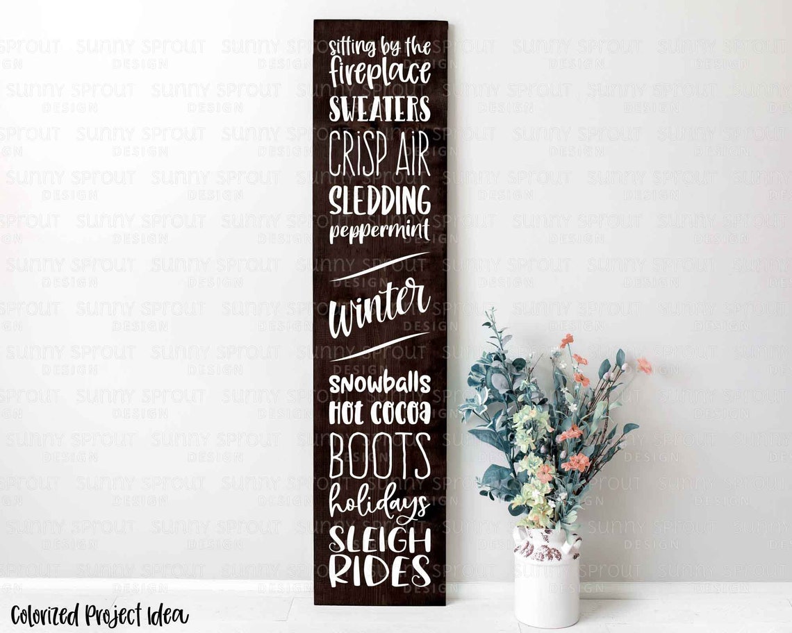 Winter Things Porch Sign | Digital Download | Svg, Png, Jpg, Dxf, Eps ...