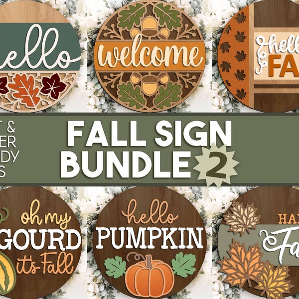 Fall Circle Door Sign - Etsy