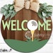 Welcome Football, Digital Download, Round Door Hanger Svg, Glowforge ...