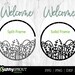 Welcome Wildflower Round Digital Download Round Door Hanger - Etsy
