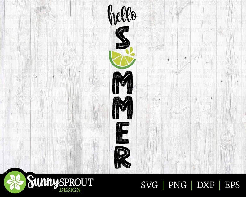 Hello Summer Lime Porch Sign Digital Download Cricut Svg Cut - Etsy