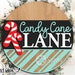 Candy Cane Lane Sign, DIGITAL Download, Round Door Hanger Svg ...