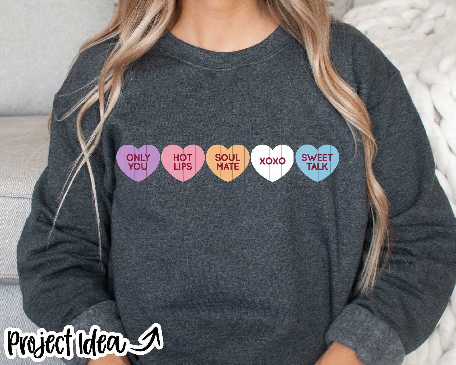 Conversation Hearts Digital Download Print File Cricut - Etsy