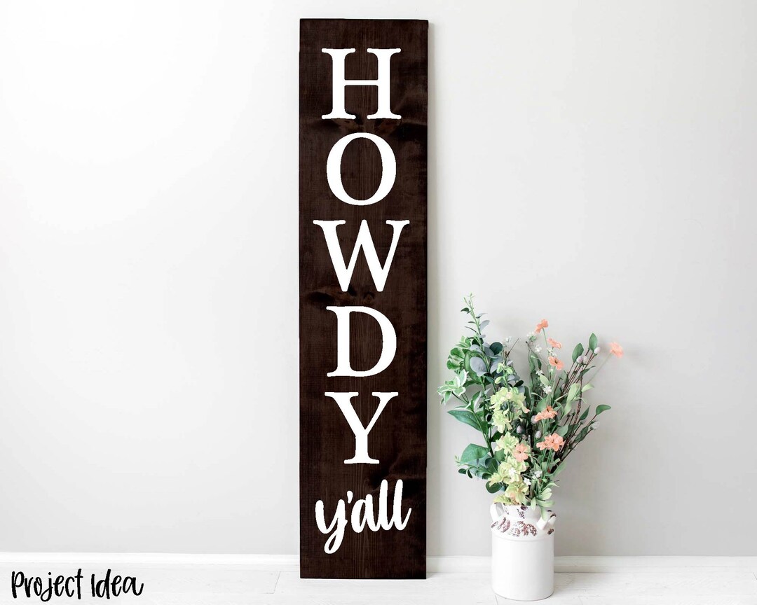 Howdy Y'all Porch Sign SVG, Digital Download, Cricut SVG Cut File ...