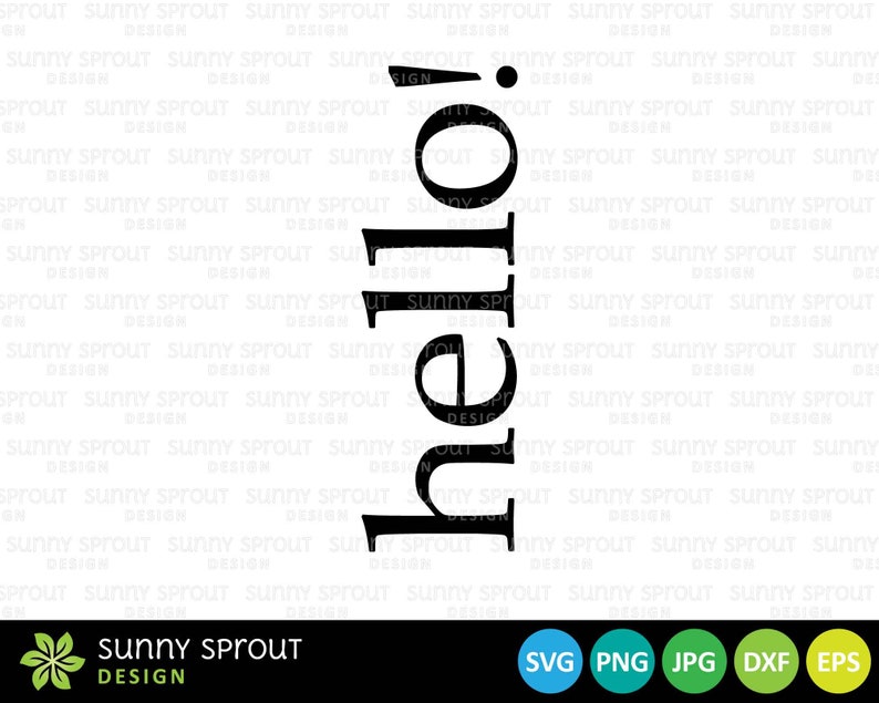 Hello! Modern Porch Sign SVG, Digital Downloade, Cricut SVG Cut File ...