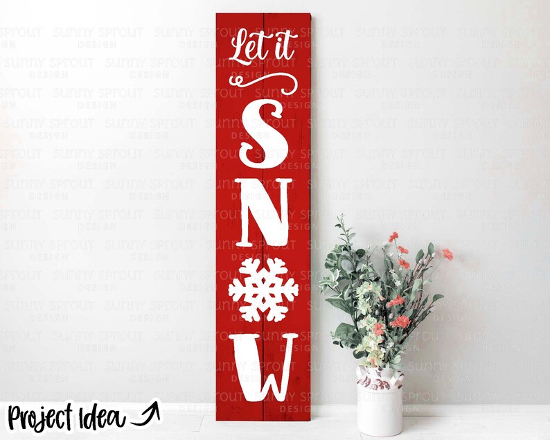 Let It Snow Snowflake; Digital Download | Print File, Cricut ...