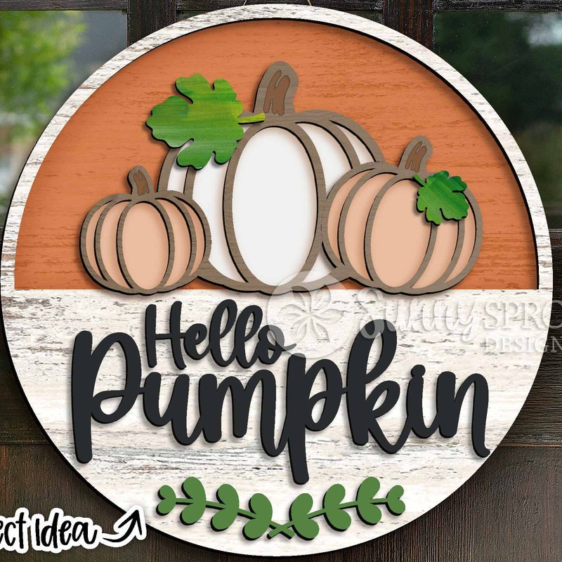 Wooden Pumpkin Sign - Etsy