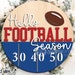 Hello Football Season Sign, Digital Download, Round Door Hanger Svg ...
