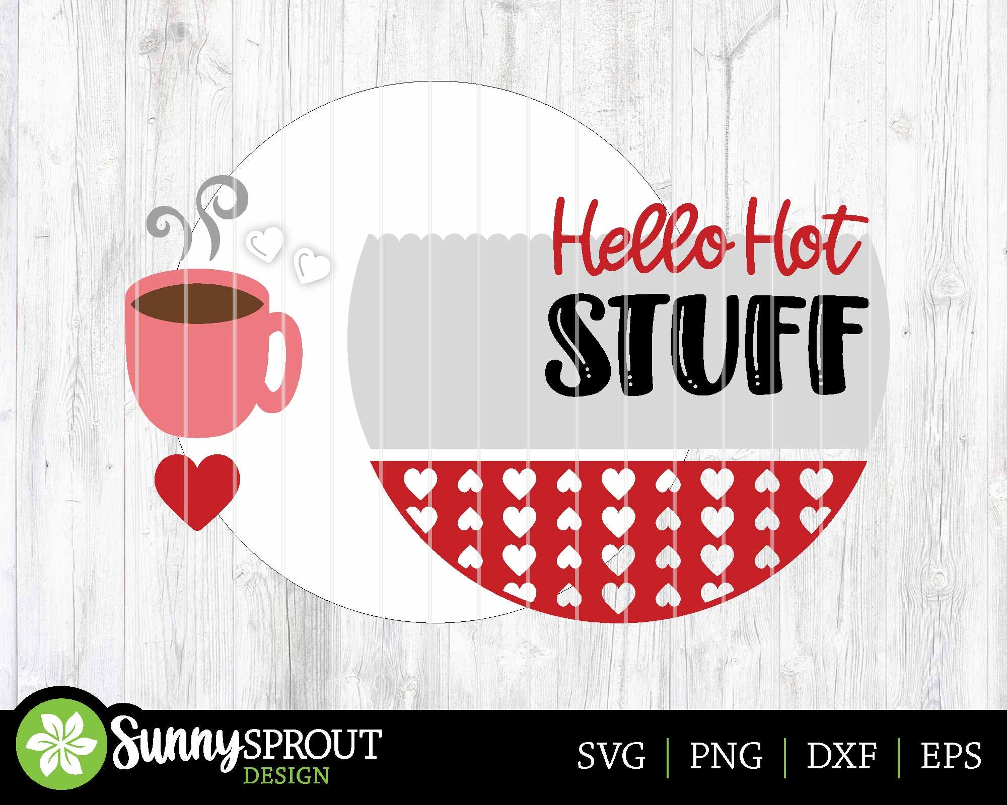 Hello Hot Stuff Cocoa Digital Download Round Door Hanger - Etsy