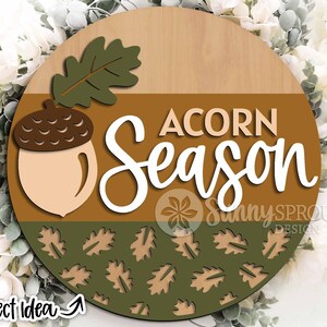 Fall Laser Sign Bundle 3, Digital Download, Round Door Hanger ...