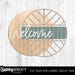 Chevron Geometric Welcome Sign, Digital Download, Round Door Hanger Svg ...