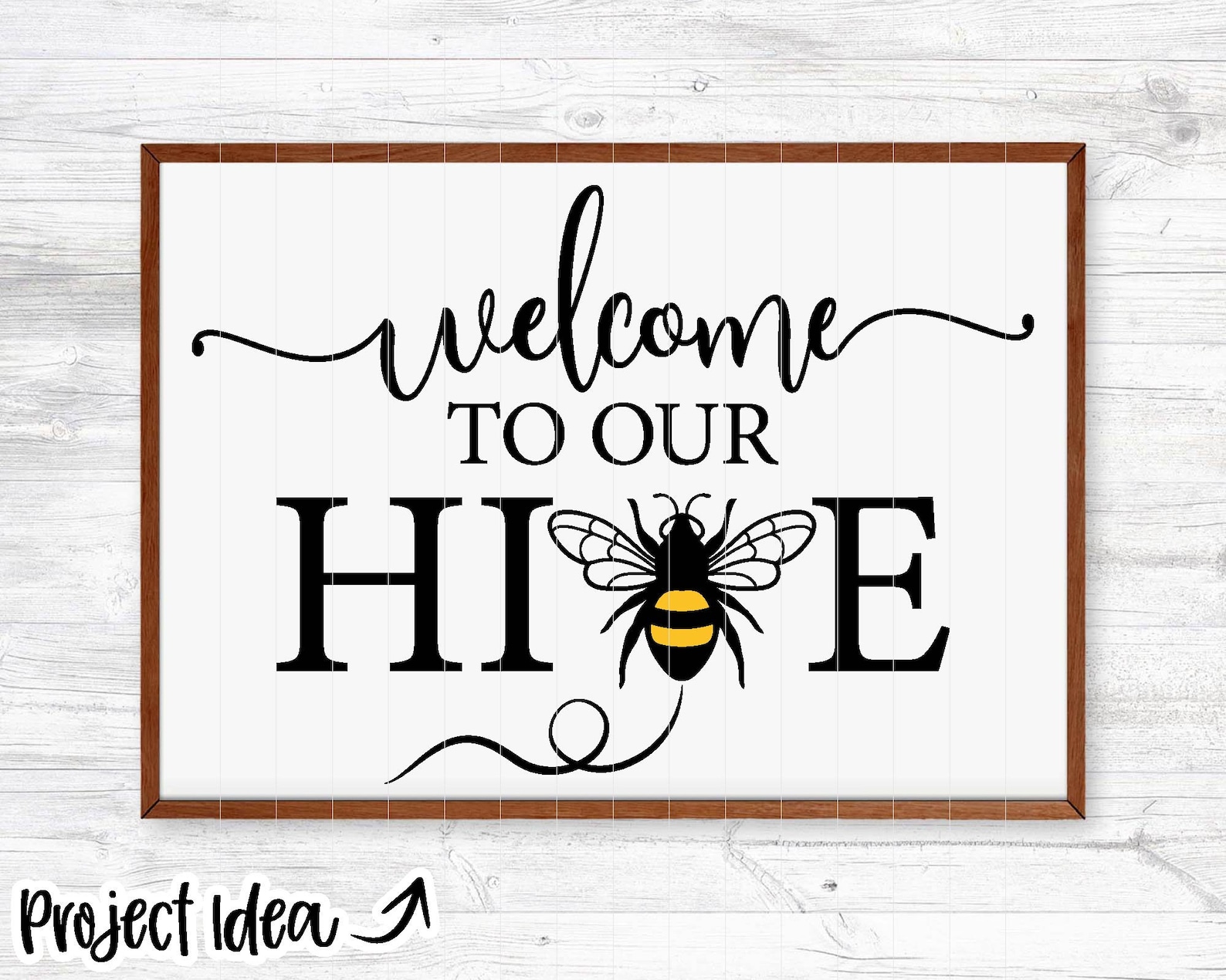 Welcome to Our Hive Porch Sign Digital Download Print File, Cricut ...