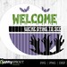 Welcome We're Dying to See You Zombie Sign, Digital Download, Round ...
