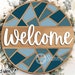 Abstract Geometric Welcome Sign, Digital Download, Round Door Hanger ...
