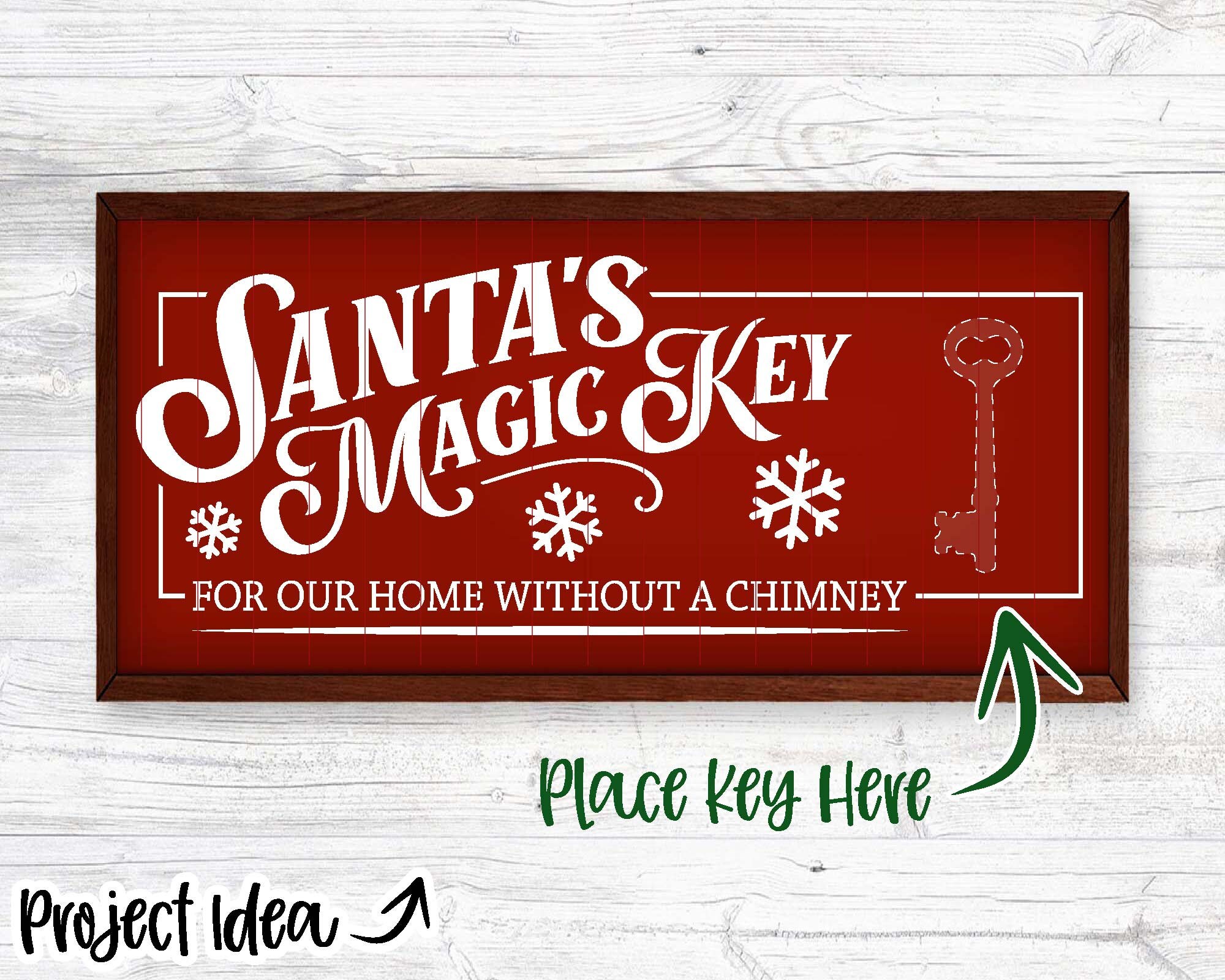 Santa's Magic Key Sign Digital Download Print File - Etsy