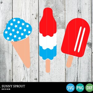 Patriotic Popsicles Digital Download | Print File, Cricut, Silhouette ...