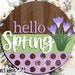 Spring Sign Bundle 2, DIGITAL Download, Round Door Hanger Svg ...