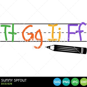 TGIF Writing Letters Digital Download | Print File, Cricut, Silhouette ...
