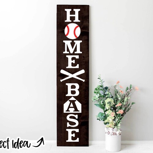 Home Base Baseball Porch Sign Digital Download Print File - Etsy