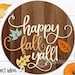 Autumn Laser Sign Bundle 2, Digital Download, Round Door Hanger Cut ...