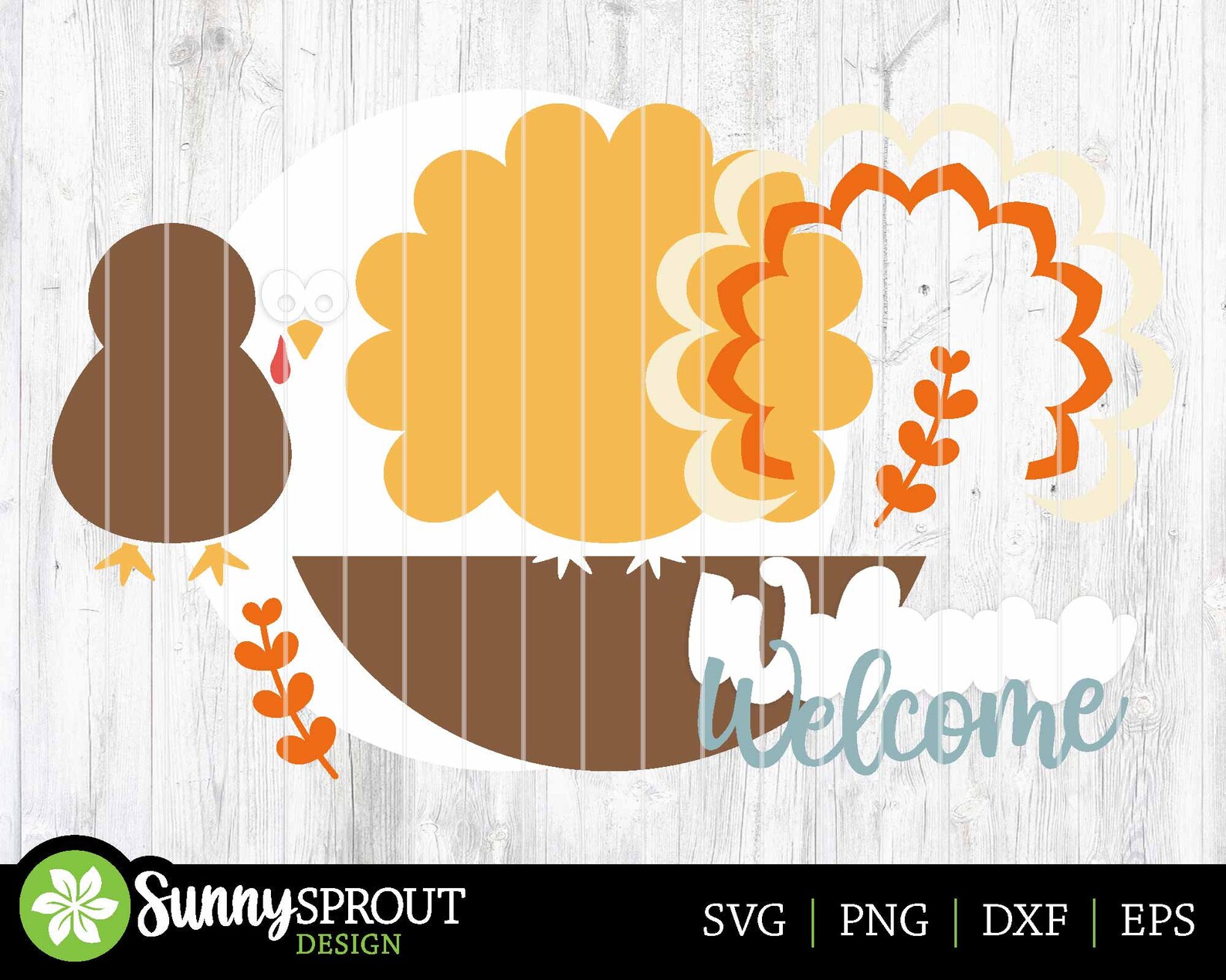 Turkey Welcome Sign Digital Download Round Door Hanger Svg - Etsy