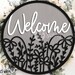 Welcome Wildflower Round Digital Download Round Door Hanger - Etsy