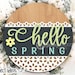Spring Sign Bundle 4, DIGITAL Download, Round Door Hanger Svg ...