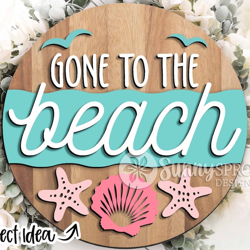 Gone to the Beach - Etsy