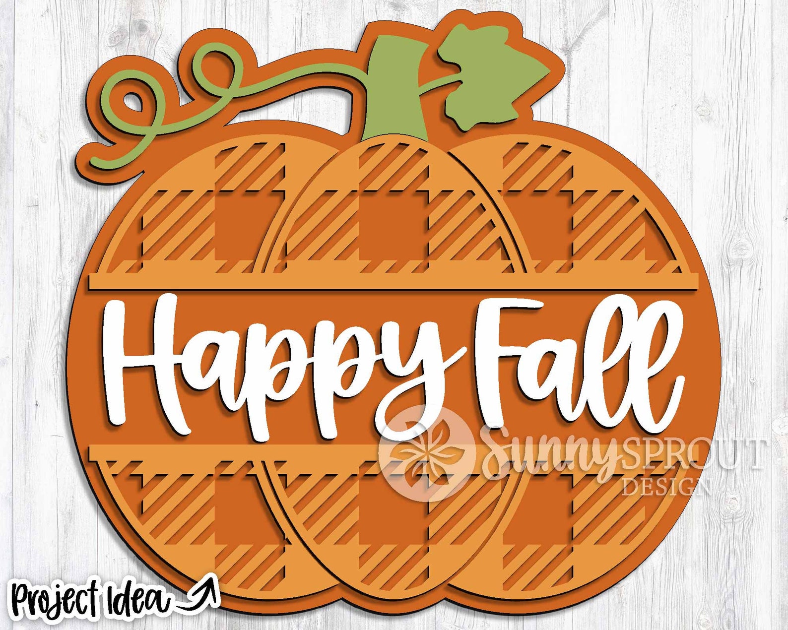 Happy Fall Monogram Pumpkin Digital Download Autumn Door - Etsy