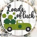 Loads of Luck Truck Sign, Round Door Hanger Svg, Glowforge Laser Cut ...