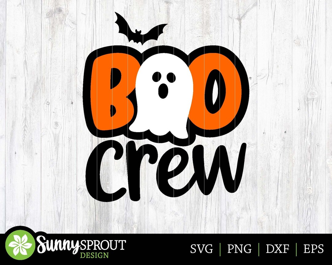 Boo Crew Ghost and Bat SVG, Digital Download, Cricut Cut File ...