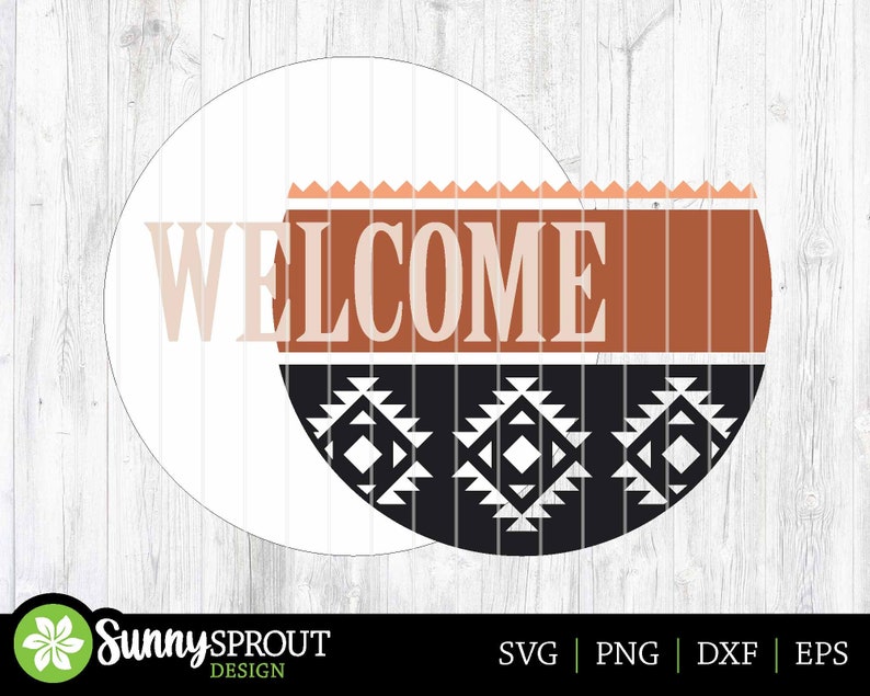Welcome Southwest Pattern Sign, Digital Download, SVG Laser Cut File ...