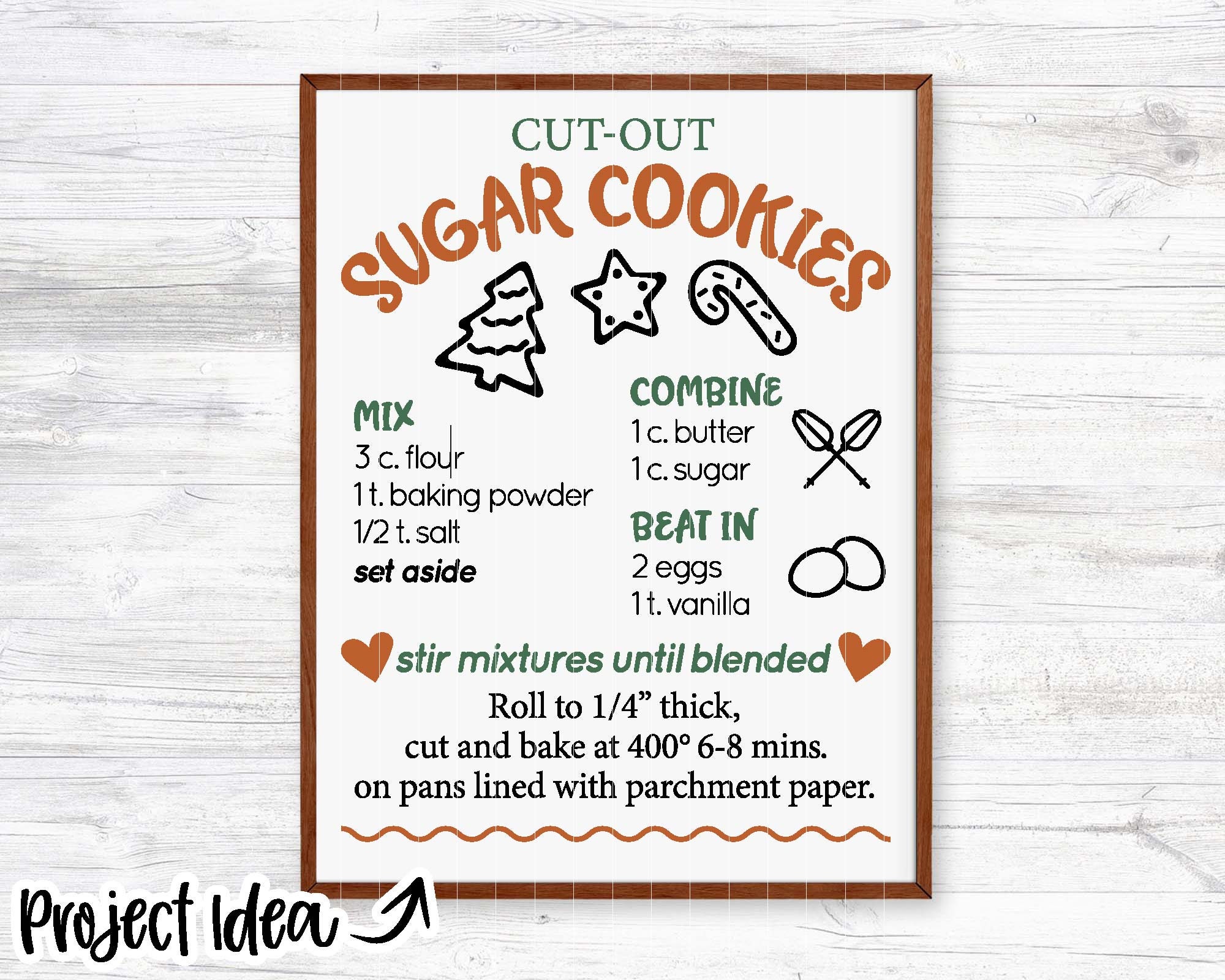 Sugar Cookie Printable