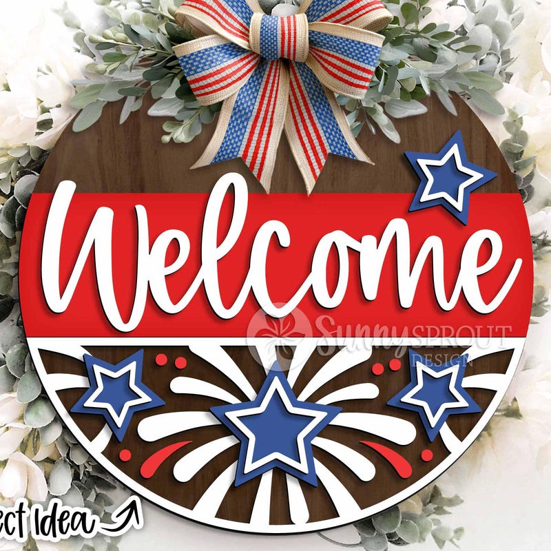 Patriotic Round Sign Bundle - Etsy