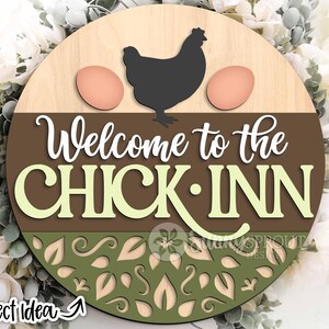 Welcome to the Chick Inn Sign, Digital Download, SVG Laser Cut File ...