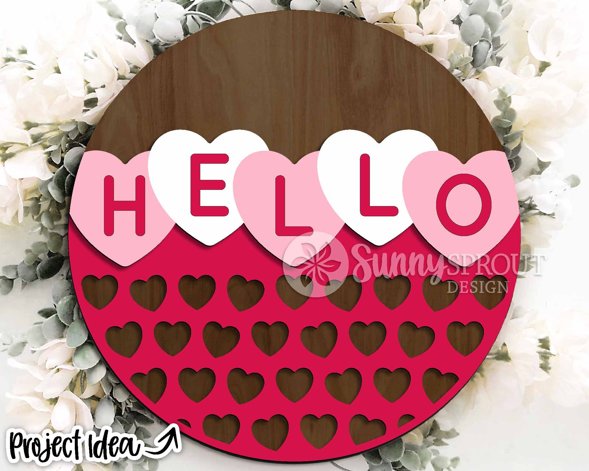 Hello Conversation Hearts Welcome Sign, Digital Download, SVG Laser Cut ...