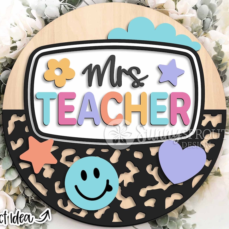 Notebook Round Door Sign - Etsy