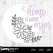 Home is Where Mom is Floral Sign, Digital Download, Round Door Hanger ...