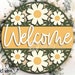Welcome Flower Pattern Sign, Digital Download, Round Door Hanger SVG ...