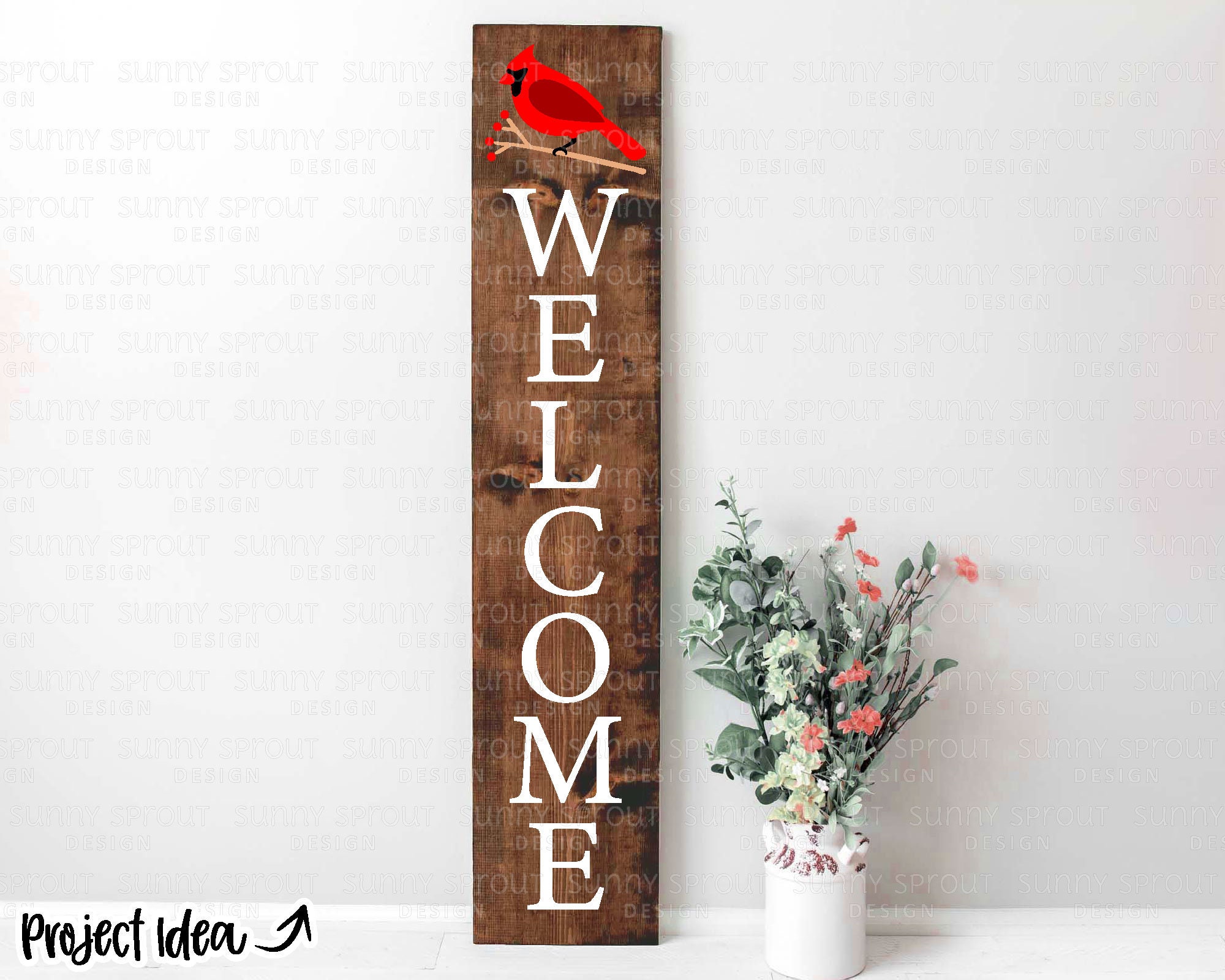 Cardinal Welcome Porch Sign Digital Download Print File - Etsy Canada