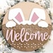 Welcome Bunny Ears Sign, Digital Download, SVG Laser Cut File, Cricut ...