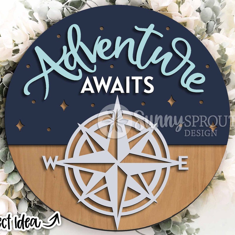 Adventure Awaits Sign - Etsy