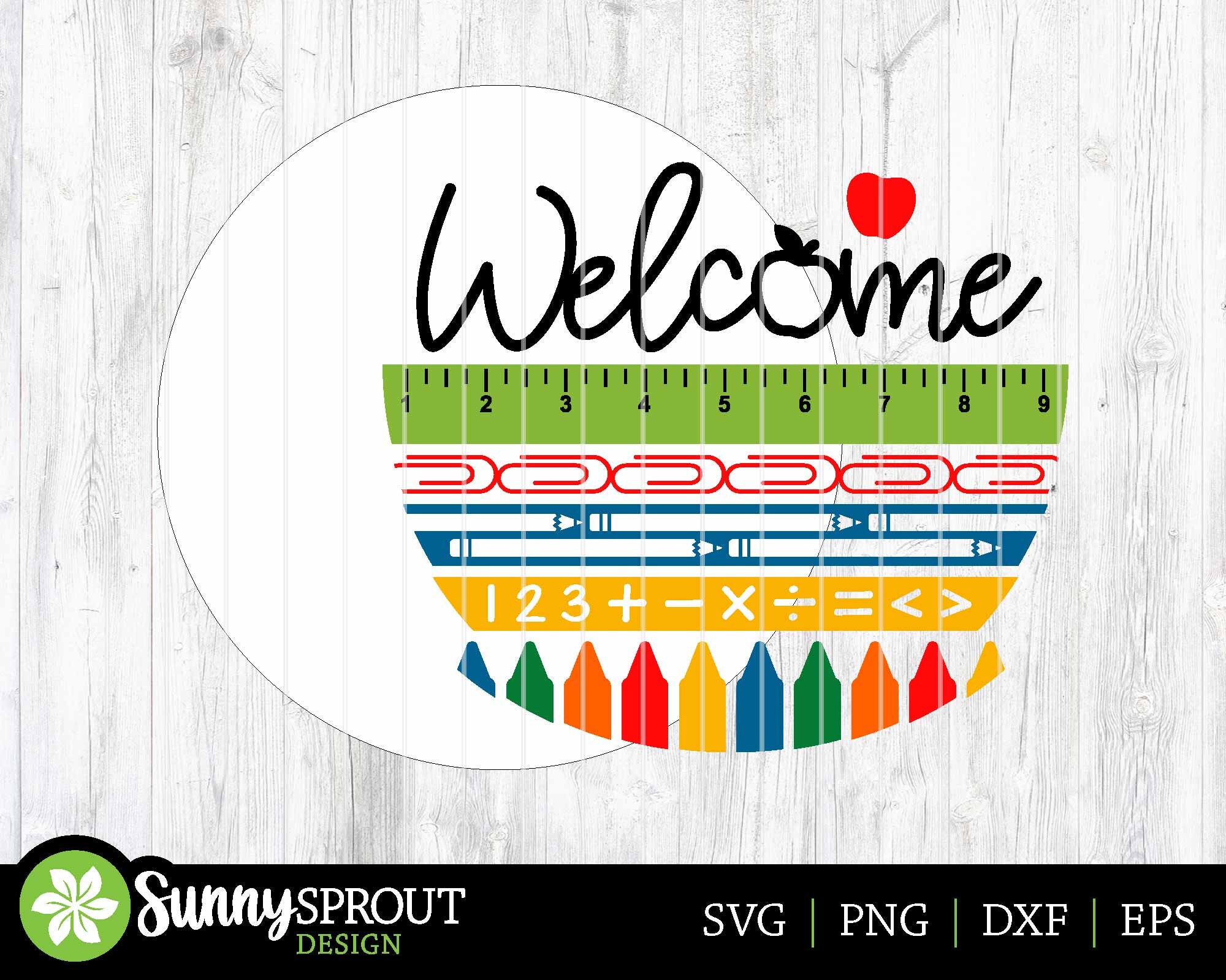 Classroom Welcome Sign Digital Download Glowforge Laser - Etsy