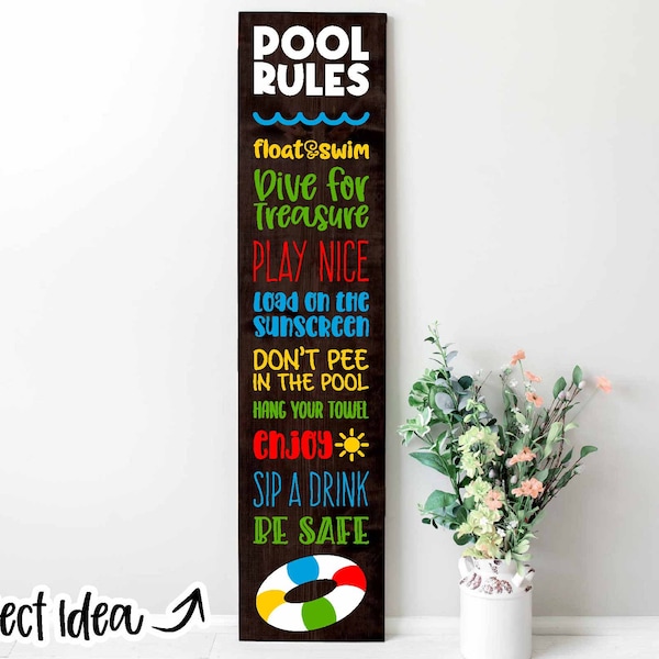 Pool Rules Sign - Etsy