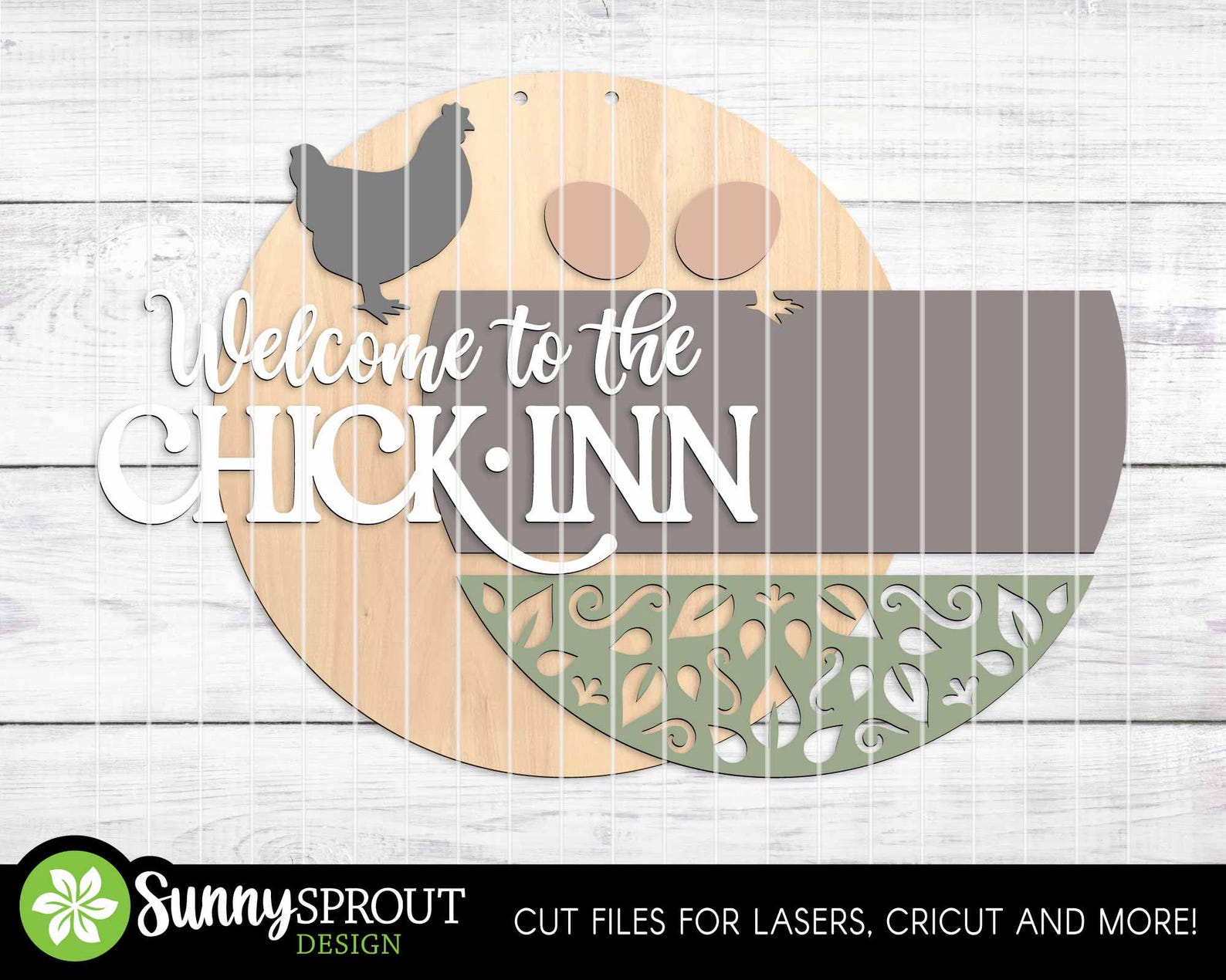 Welcome to the Chick Inn Sign, Digital Download, SVG Laser Cut File ...
