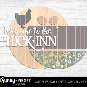 Welcome to the Chick Inn Sign, Digital Download, SVG Laser Cut File ...